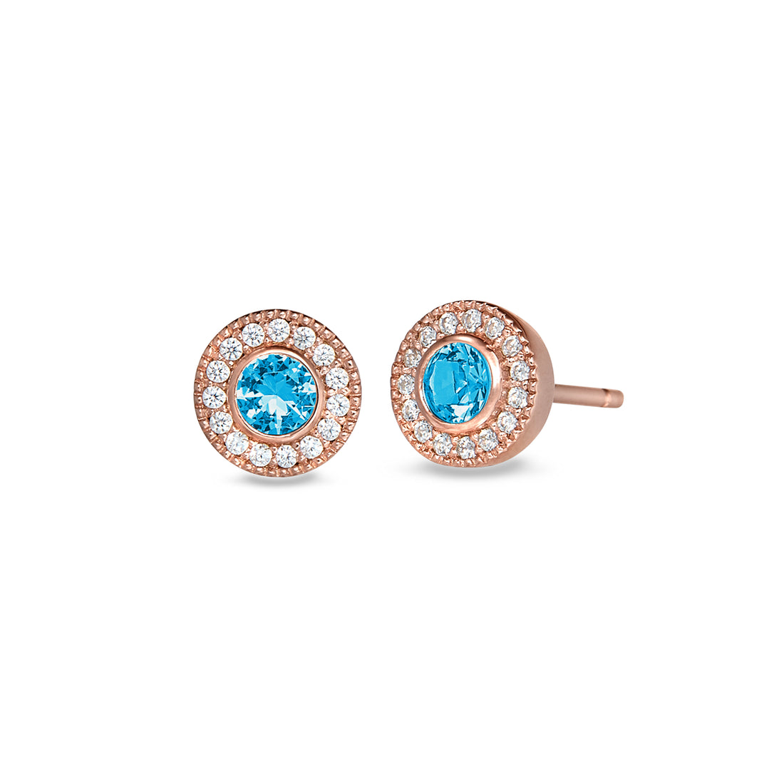 December Birthstone Stud Earrings (BL2300E12RG) – Kelly Waters Inc.